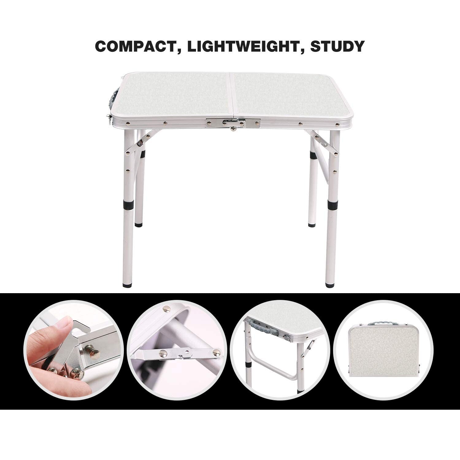 RedSwing Small Folding Table Portable 2 Feet, Small Foldable Table ...