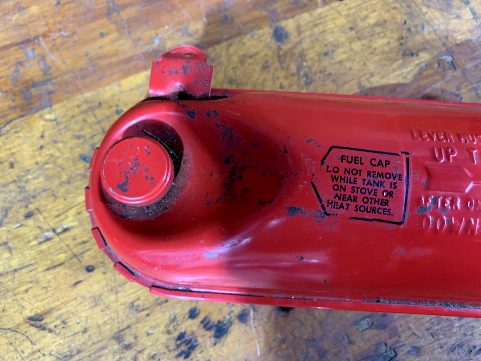 Vintage Coleman Camp Cooking Stove Red Fuel Tank w Cap and Pumper | eBay