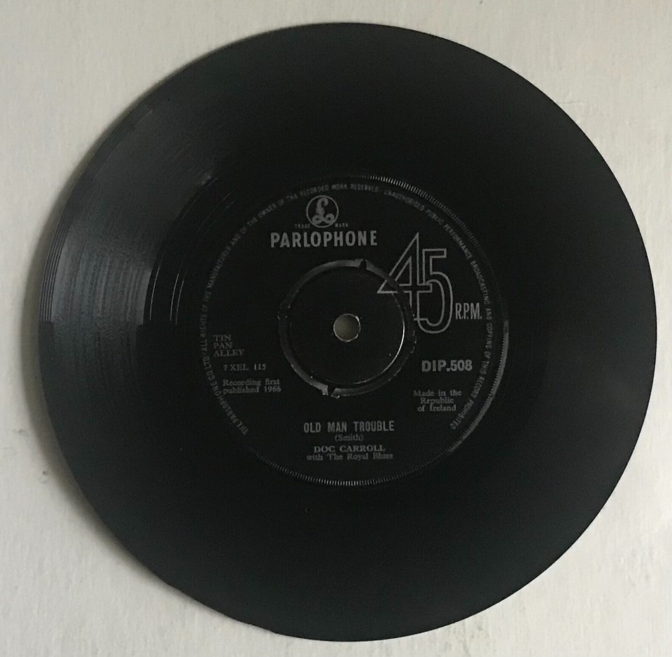 Doc Carroll w/ The Royal Blues - Old Man Trouble - 1966 - 45 RPM ...