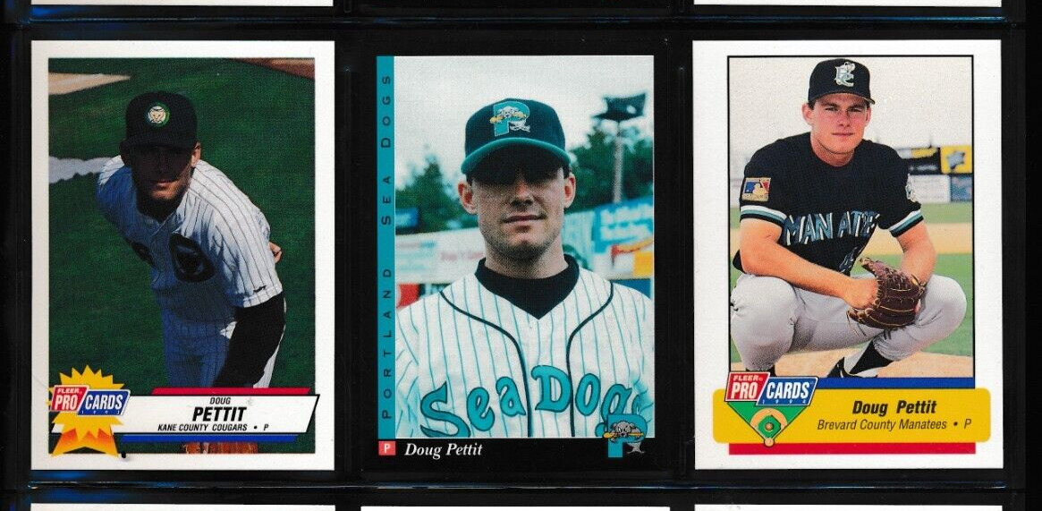 Lot (3) Doug Pettit 1995 Sea Dogs 1994 ProCards #9 1993 #915 (HZ89 ...