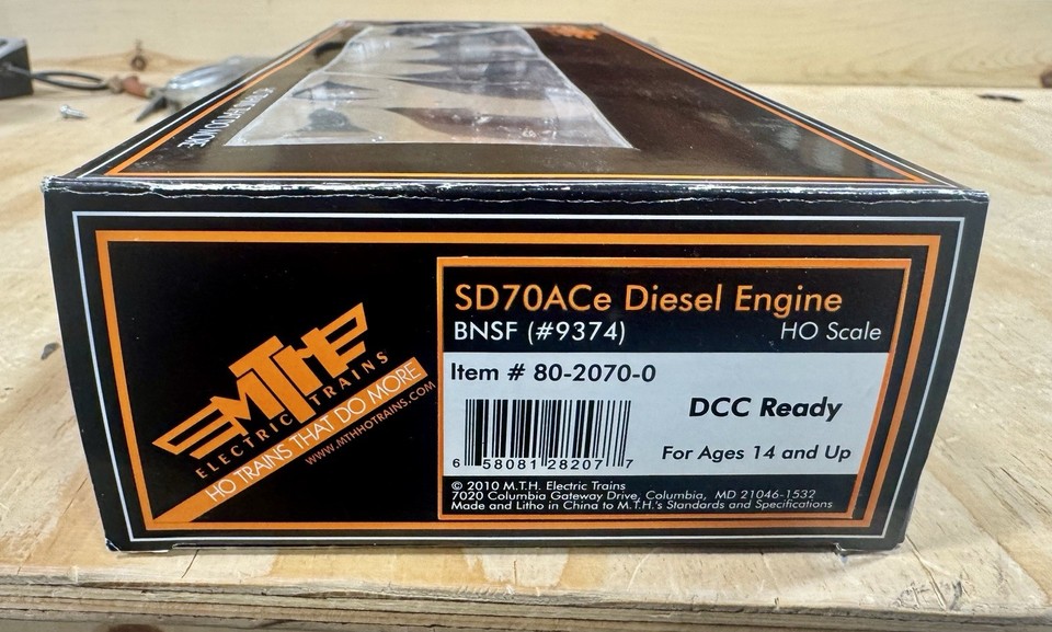 MTH 80-2070-0 HO BNSF SD70ACe Diesel Locomotive #9374 New DCC Ready | eBay