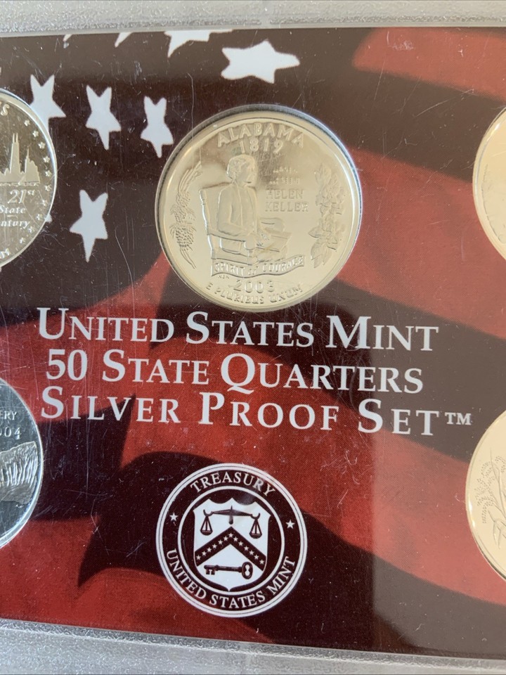 2003 Silver Proof State Quarter Set - 5 Coins | eBay