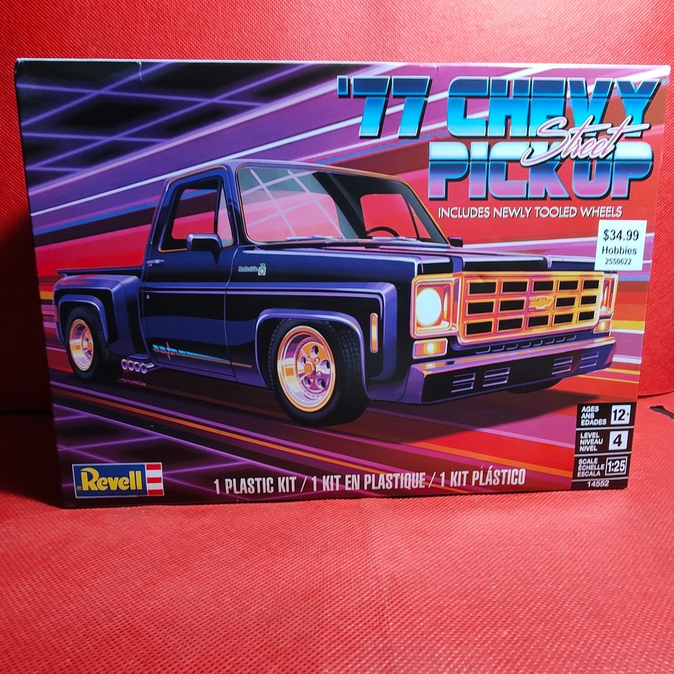 Body Shell & Frame 1977 Chevy Custom Pickup 1:25 Scale Model Car Part ...