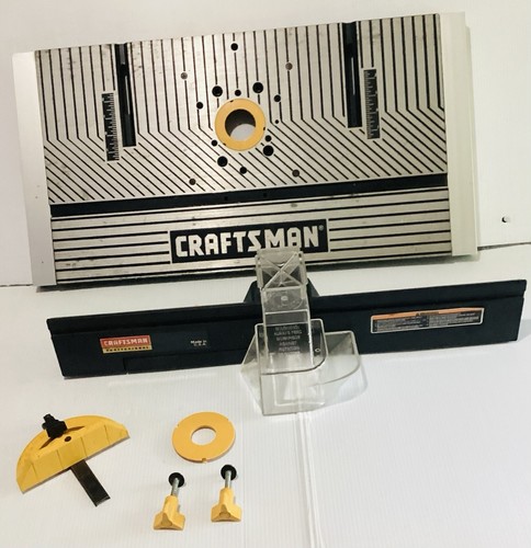 Craftsman 113 315 Table Saw Aluminum Router Extension Wing w/Rails ...