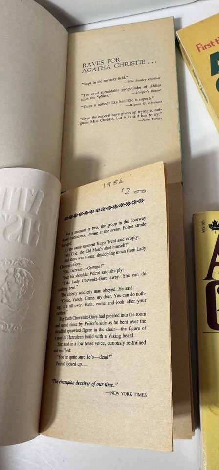 Lot Agatha Christie Paperback Murder in Three Acts Crooked House Dead ...