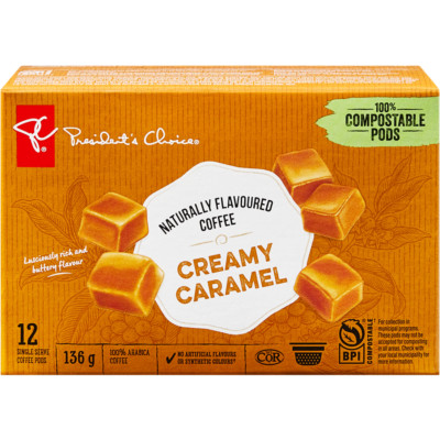 4x President's Choice PC Creamy Caramel Flavored Coffee (Keurig) 12 ...
