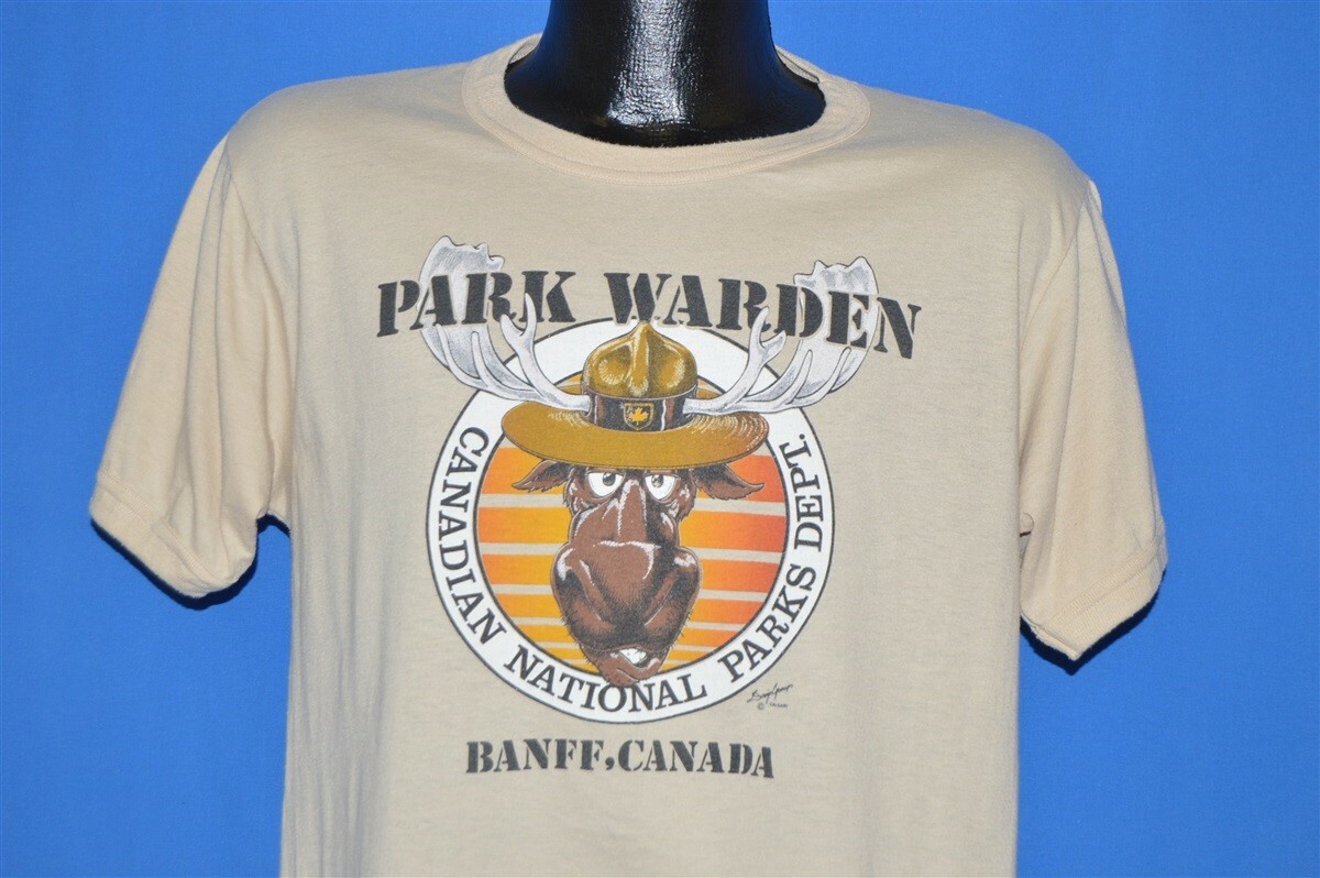 vintage 80s MOOSE PARK WARDEN BANFF CANADA NATIONAL P… - Gem
