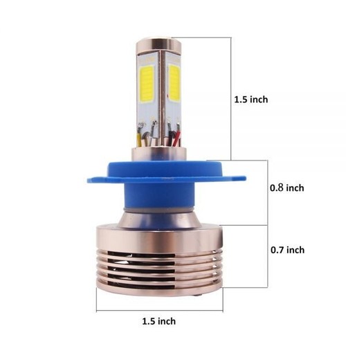 H4 4-Sided Plug-N-Play LED Headlight Kit - 2,500 LUX (6,000 Lumens) by ...