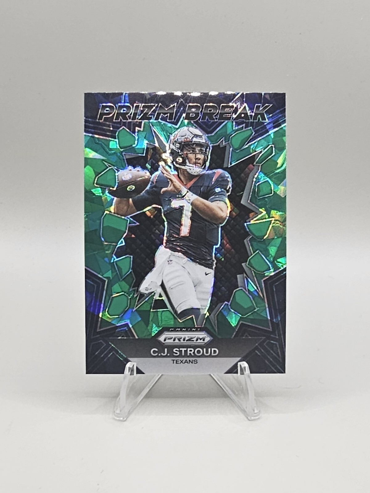 2023 Panini Prizm - Prizm Break Green Ice Prizm #PB-6 C.J. Stroud (RC ...