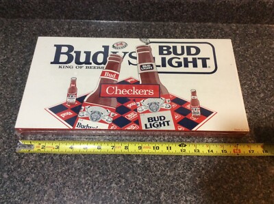 NIB Bud® vs Bud Light® Checkers Vintage Board Game Budweiser King Of ...