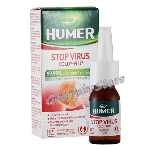 Humer Stop Virus Adult Nasal Spray Blocked Runny Nose Cold & Flu Relief ...