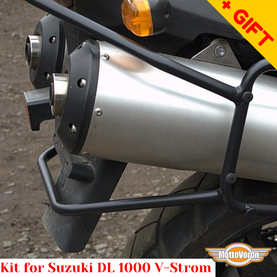 For Suzuki DL 1000 V-Strom Crash bars Rack luggage system V strom 1000 ...