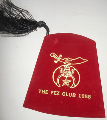 Shriner The Fez Club 1958 Christmas Card | eBay