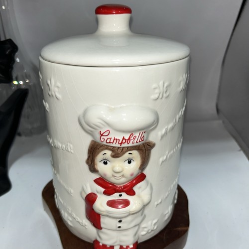 Campbell Soup Ceramic Cookie/Cracker Jar 10” 1999 | eBay