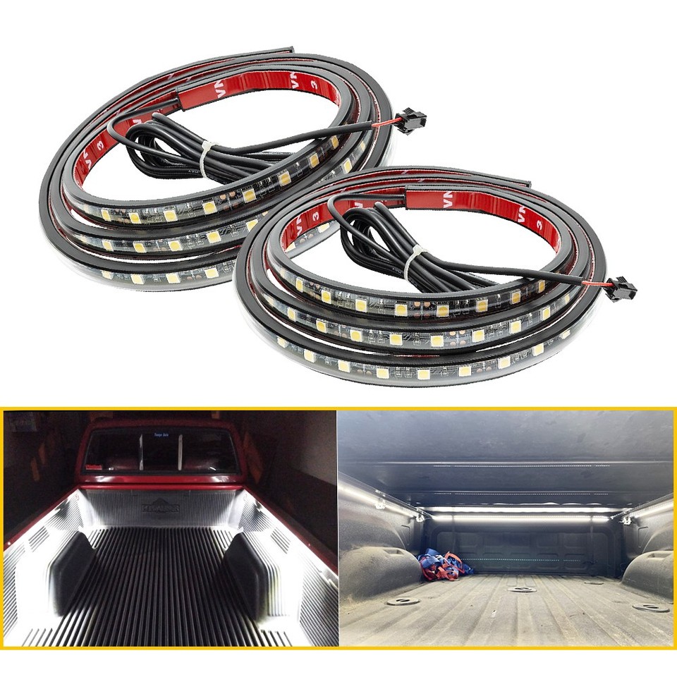 48" LED STRIP TAILGATE LIGHT BAR REVERSE RUNNING DRL FOR CHEVY FORD ...