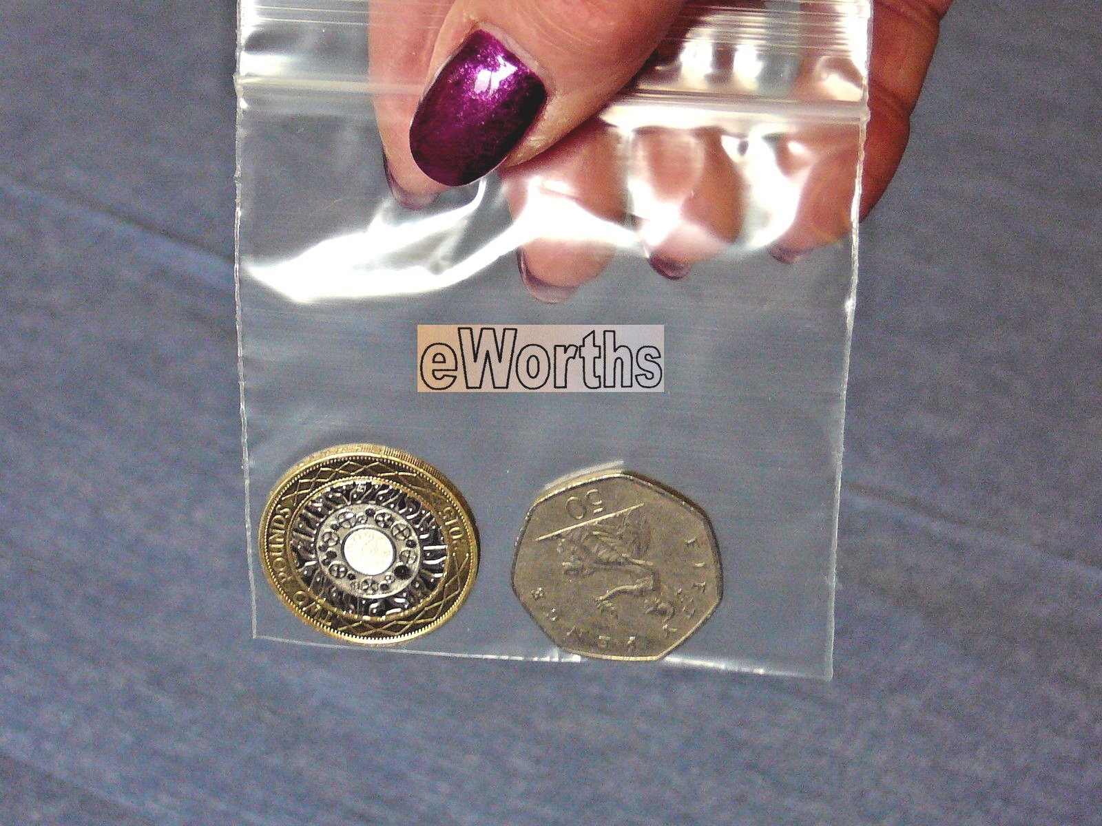 Split Coin Illusion, £2.00 Version, Cool Bag....Coin in Bag, Magic ...