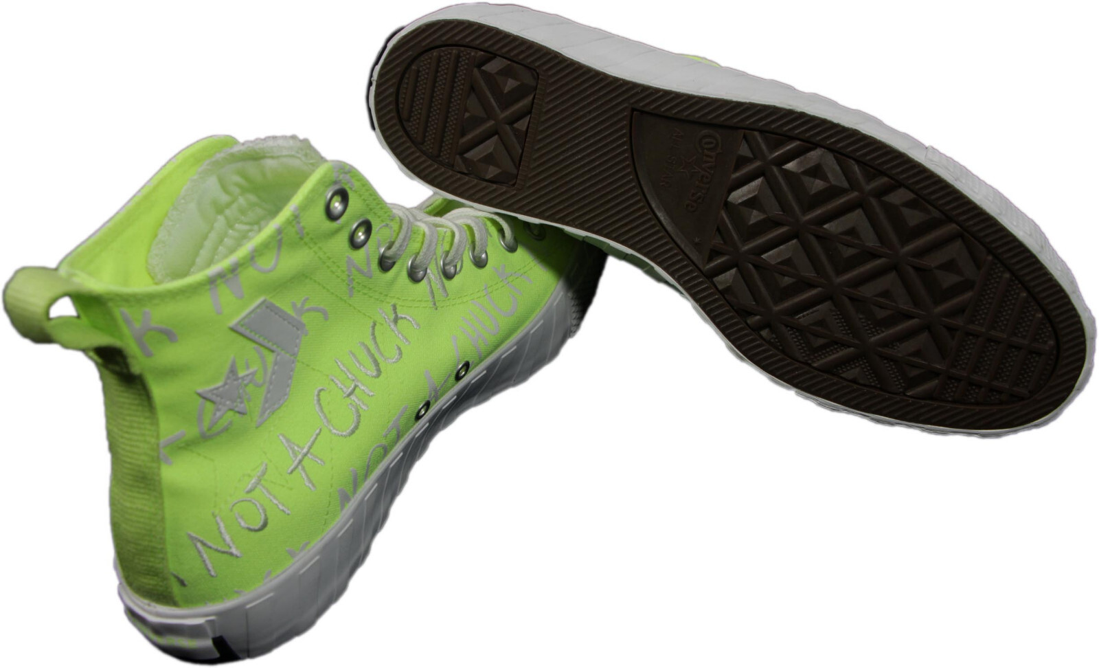 CONVERSE UNT1TL3D Not A Chuck Taylor shoes- NEW- $75 NEON Tennis Ball ...