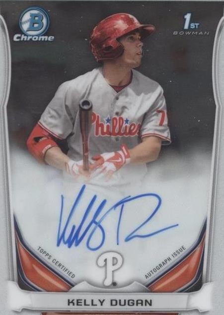 2014 Bowman Chrome - Prospect Autographs Kelly Dugan #BCAP-KD (AU, RC ...