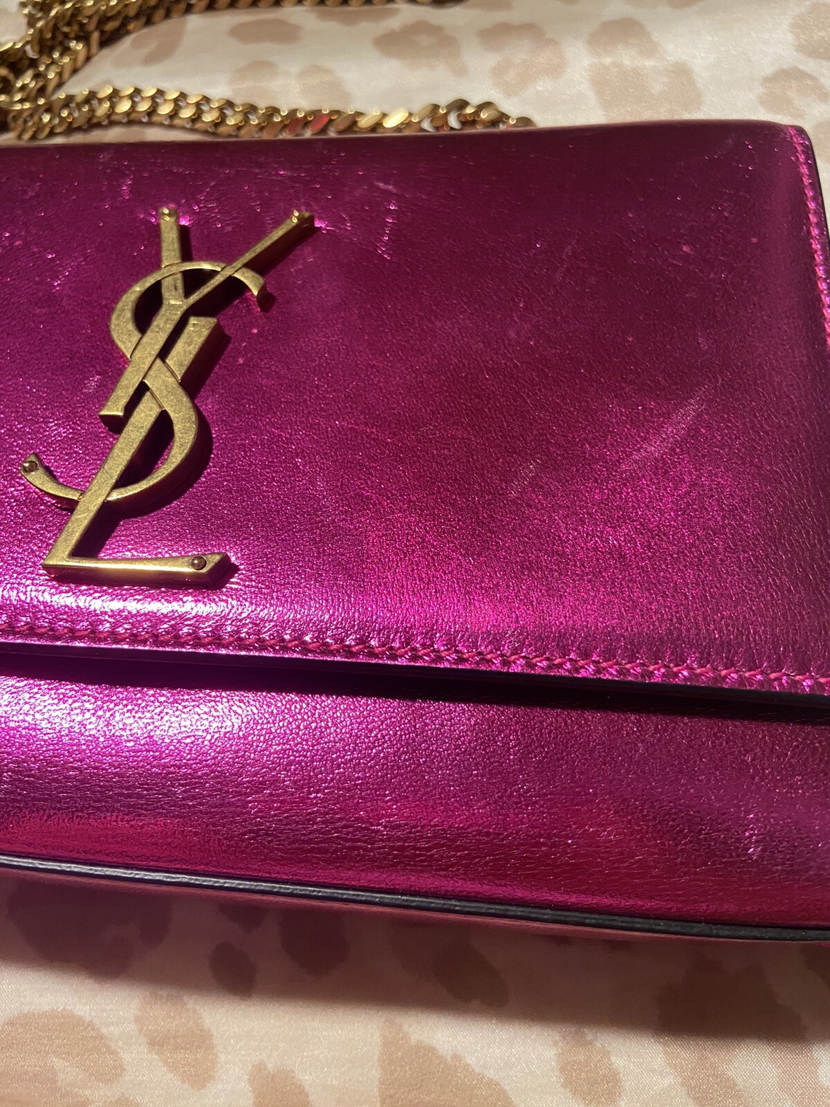 YSL Nappa Silk Small Classic Monogram Kate Satchel in… - Gem