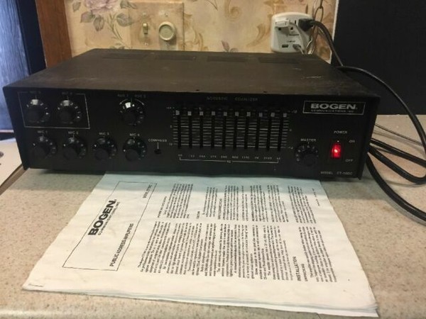 Bogen Ct-100c PA Amplifier 100w With Equalizer for sale online | eBay