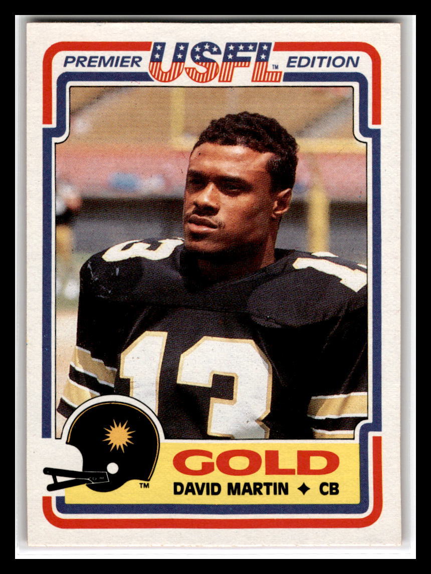 1984 Topps USFL #27 David Martin Denver Gold | eBay