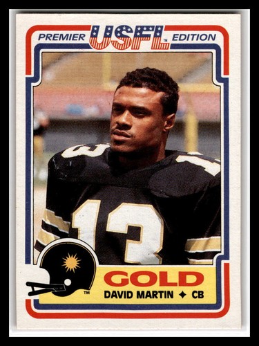 1984 Topps USFL #27 David Martin Denver Gold | eBay