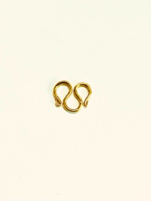 Tiny SOLID PURE 24K 24KT GOLD M CLASP FOR 22K 23K 24K for Chain ...