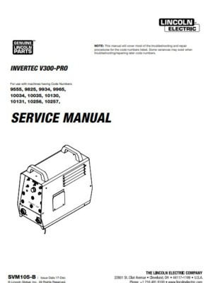 Welders - Lincoln Invertec V-300 Pro