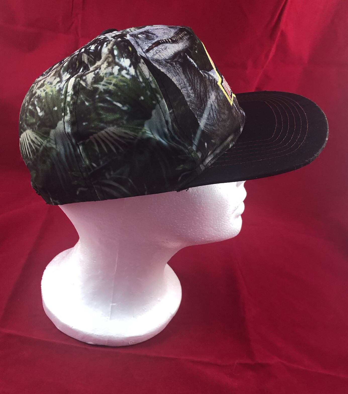 Jurassic Park Logo Dinosaur Camo Baseball Hat World V… - Gem