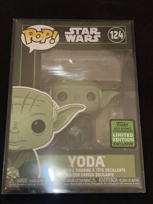 Star Wars Funko POP 124 ECCC 2021 Limited Edition Yoda Spring ...