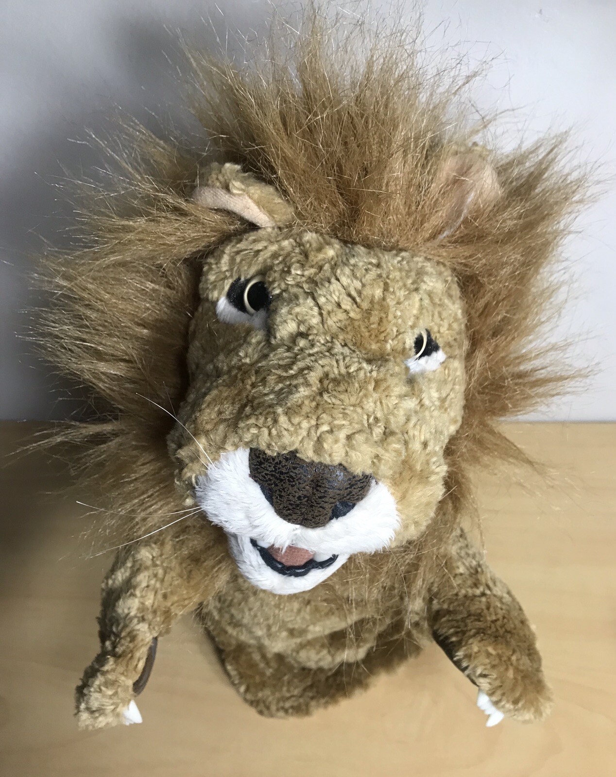 Folkmanis Lion Stage Hand Puppet Plush Toy 2562 Pretend Play | eBay