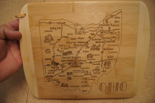 Totally Bamboo Ohio Cutting Board /Trivet | eBay