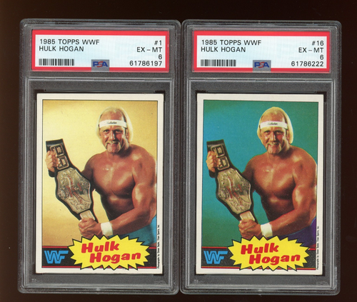 Hulk Hogan 1985 Topps PSA 6 Lot #1 #16 HOF WWF WCW WWE 197 222 | eBay