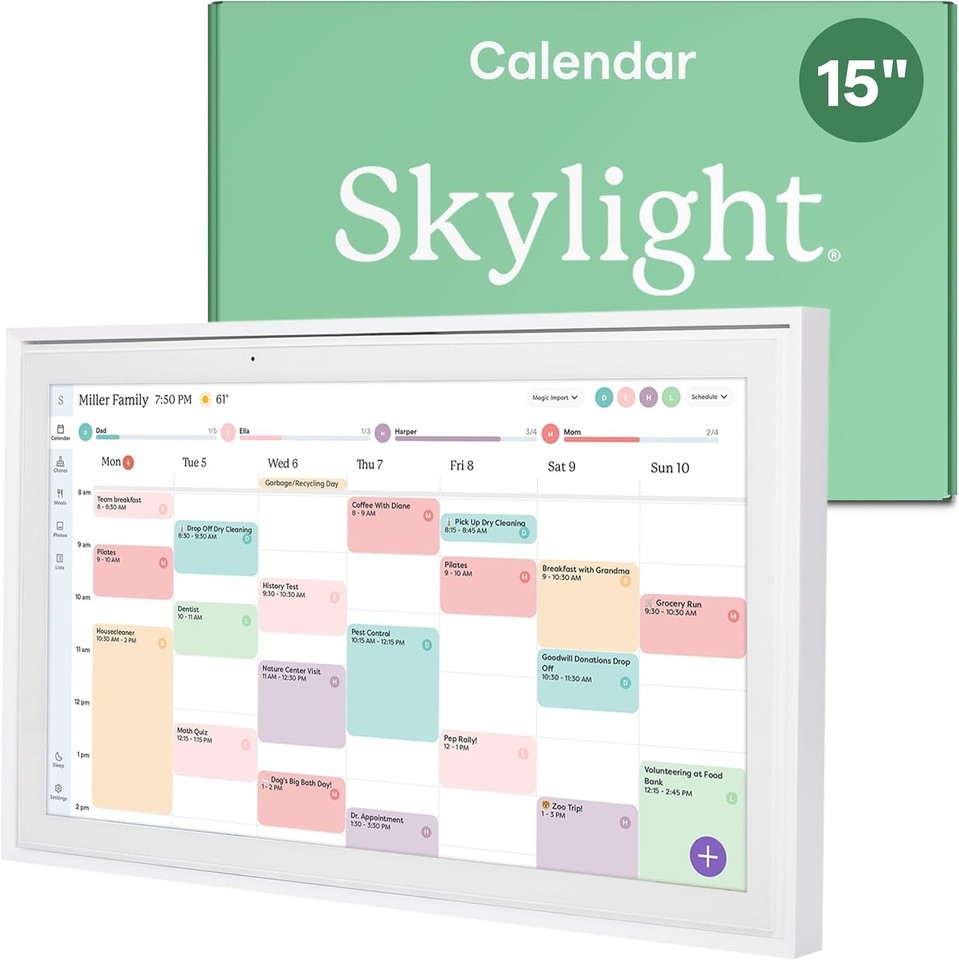 15-Inch Digital Wall Planner: Smart Touchscreen Calendar for Family ...