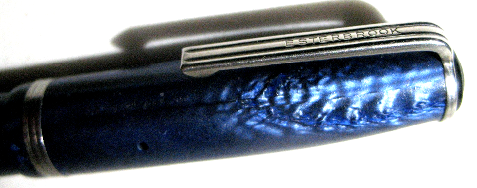 Vtg.Blue 5" Esterbrook Fountain Pen w Esterbrook 2968 Nib no Ink ...