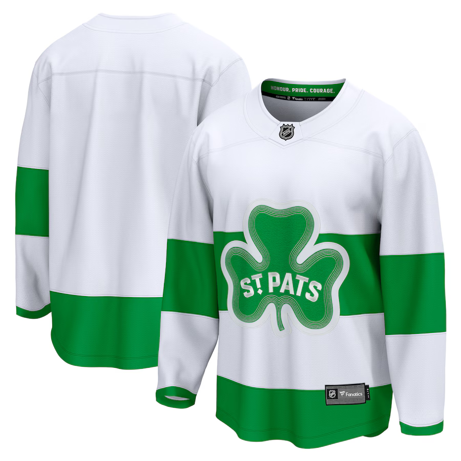 Blank Toronto Maple Leafs Fanatics Branded Adult St. Patricks Jersey | eBay