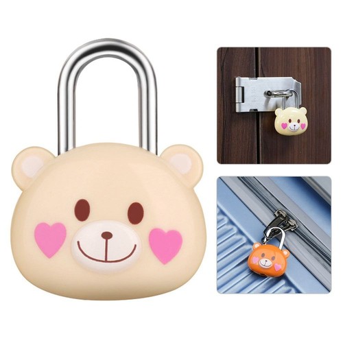 Plastic Padlock Bear Cartoon Bear Lock High Quality Cabinet Lock ...