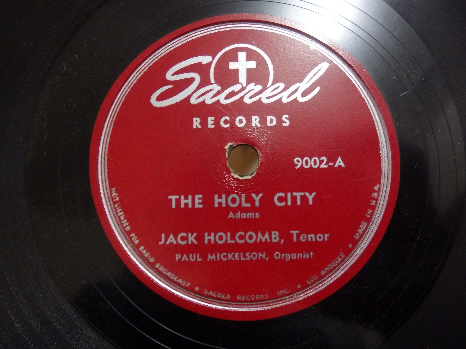 Jack Holcomb The Holy City / The Prodigal Son Sacred 9002 | eBay