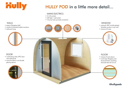 Garden Office | Home Office | Garden Room | Glamping Pod | Hully Pod ...