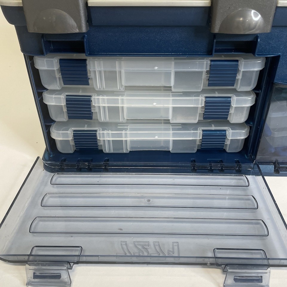 Plano 7271 Tackle Box With Utility Boxes For Worms Lures Jigs Arts And ...