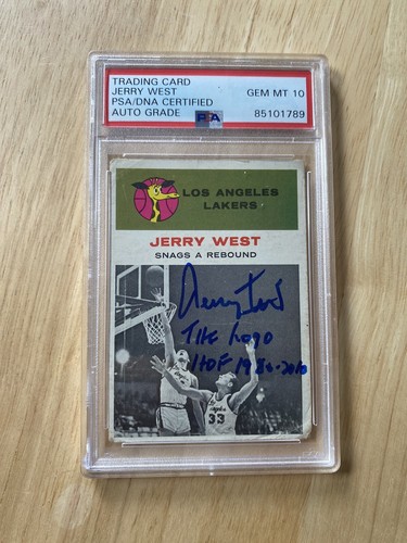 Autographed Jerry West 1961-62 Fleer RC In-Action Card PSA 10 Signed ...