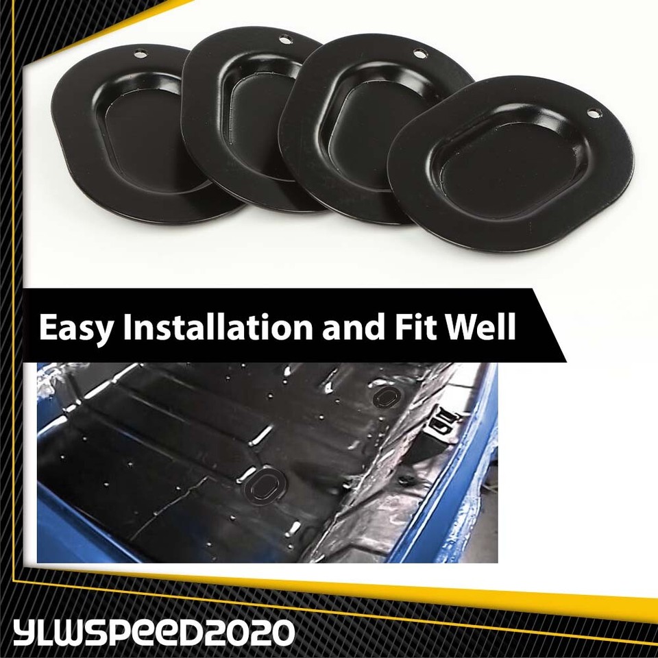 4PCS Metal Trunk Floor Pan Drain Plug Plate Fit For Firebird Camaro GTO ...