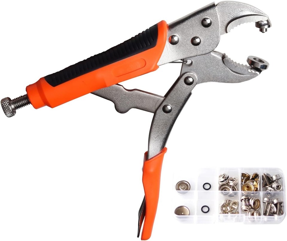2024 Upgraded Heavy-Duty Snap Fastener Pliers - 2 Dies, Easy Snap ...