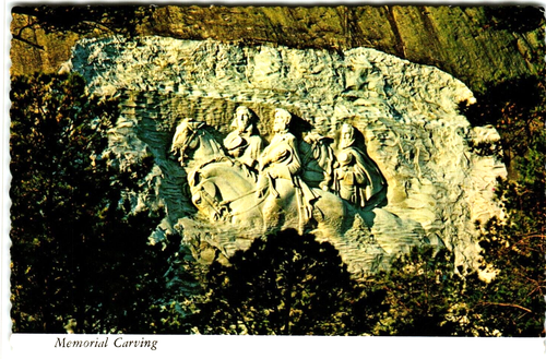 Postcard 4x6 GA Stone Mountain Memorial Carving Atlanta | eBay