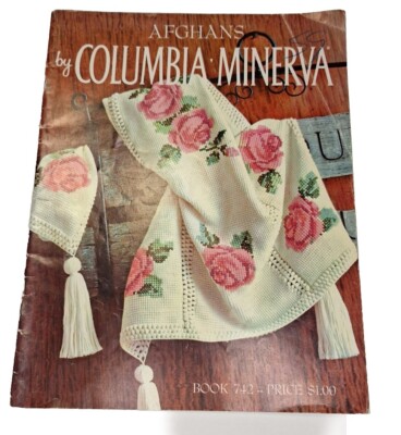 Vintage Afghans By Colombia Minerva Book 742 1975 16 Patterns With ...