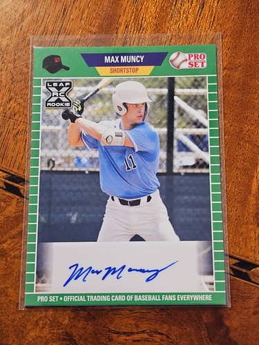 2021 Leaf Pro Set Max Muncy A's XRC Green Rookie Auto Card #PS-MM3 RC ...