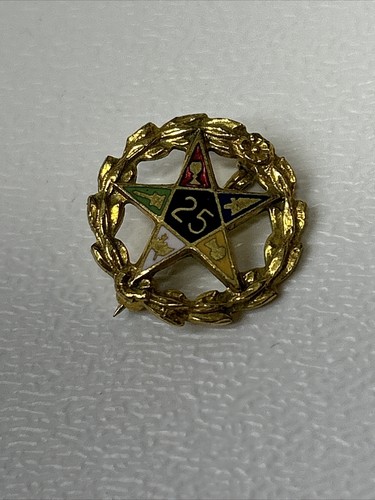 Vintage Eastern Star 25 Year Service Pin/Brooch | eBay