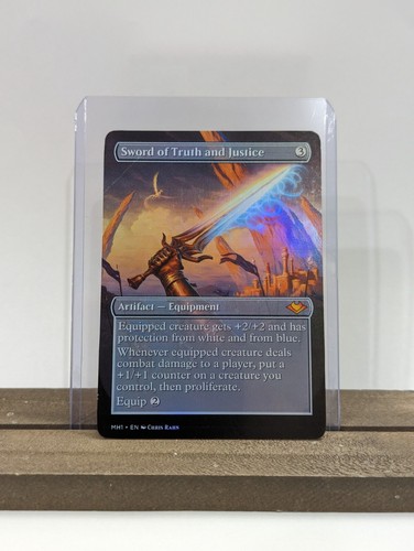 Sword of Truth and Justice Foil Custom sticker on bulk MTG Commander | eBay