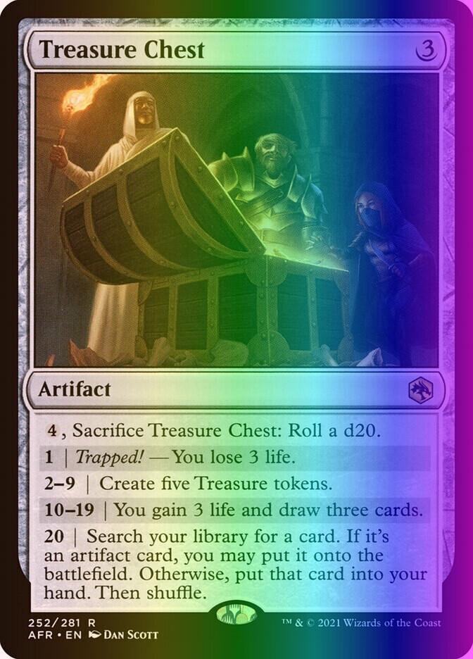 MTG Treasure Chest (252/471) Adventures in the Forgotten Realms LP FOIL ...