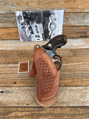 Vintage Tex Shoemaker Oil Tan Brown Leather Paddle 36 Chiefs Special 2 ...